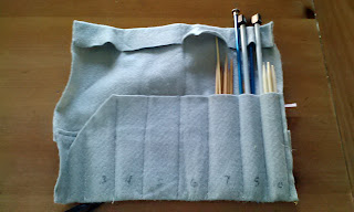 Cookseyville: knitting needle holder tutorial