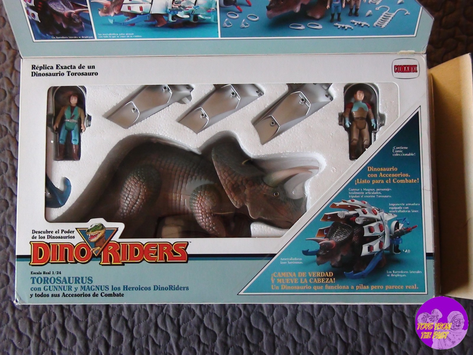 Toys from the Past: #159 DINO RIDERS – TOROSAURUS with GUNNUR and ...