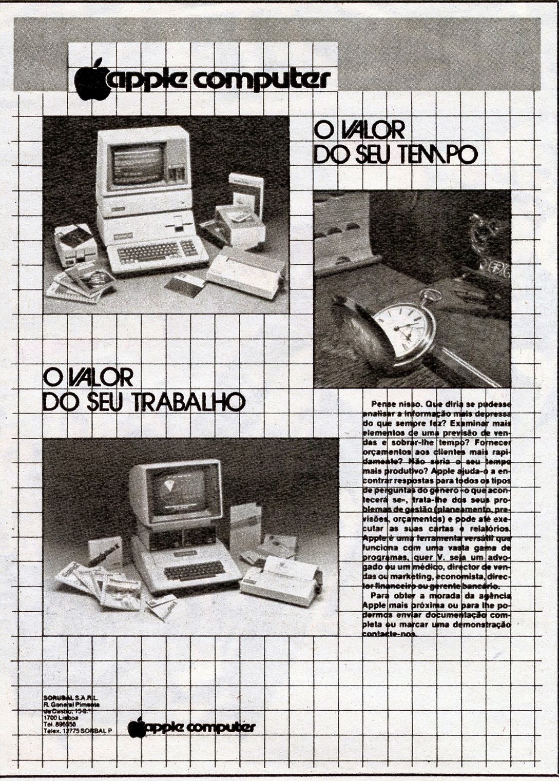 Estação Cronográfica: Iconografia do tempo - computadores Apple, 1982