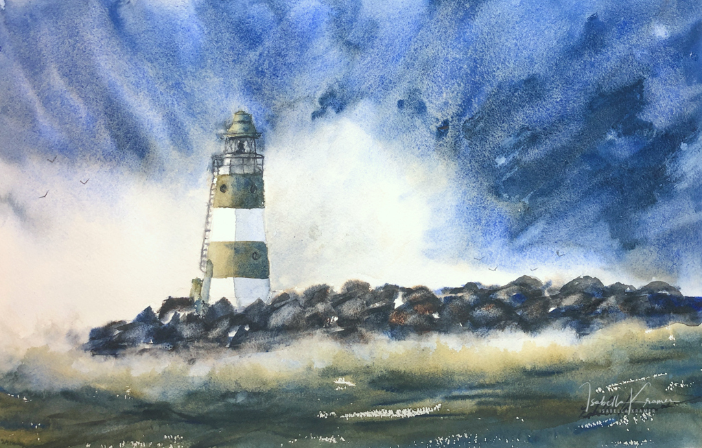 veredit - art©: A Lighthouse with a Splash