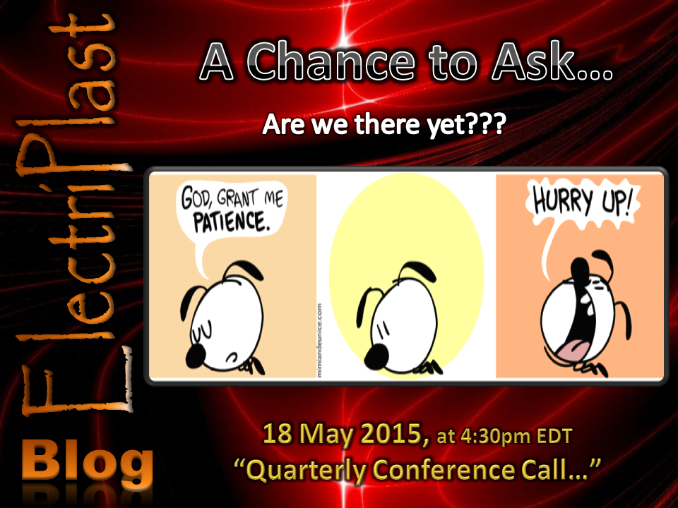 ElectriPlast & Integral Technologies -- A Shareholders Digest