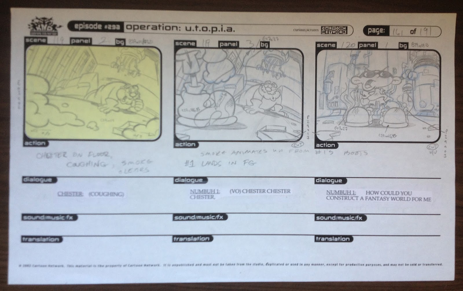 warburtonlabs: KND STORYBOARD PAGES (season three part 1)