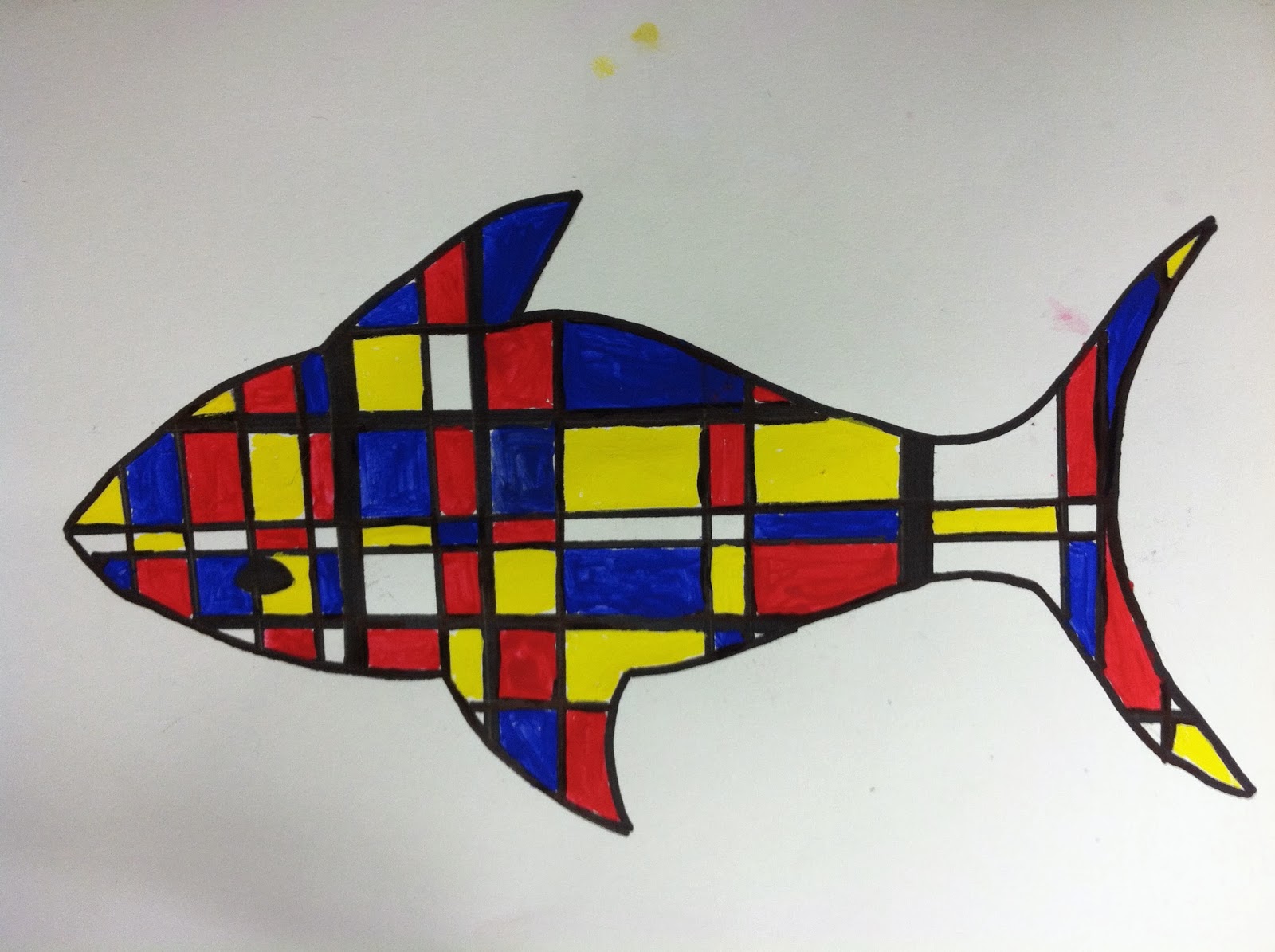 Mrs. Wille's Art Room: Mondrian inspired animal paintings