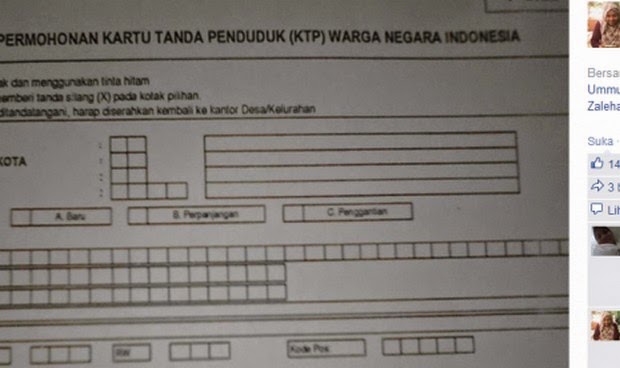 Formulir Pembuatan KTP Tanpa Kolom Agama Resahkan Masyarakat | post ajib
