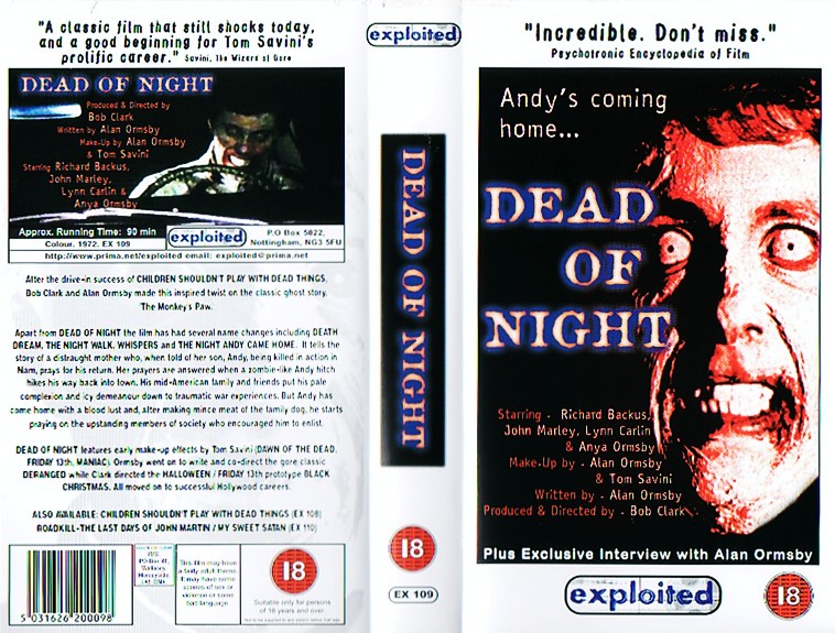 Cinema Arcana: The VHS Archives: Bob Clark's DEATHDREAM (1974)