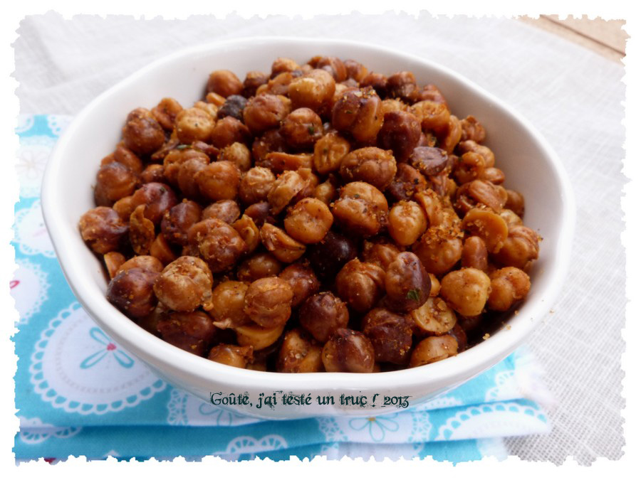 Pois chiches croquants épicés rôtis au four - Goûte, j'ai testé un truc