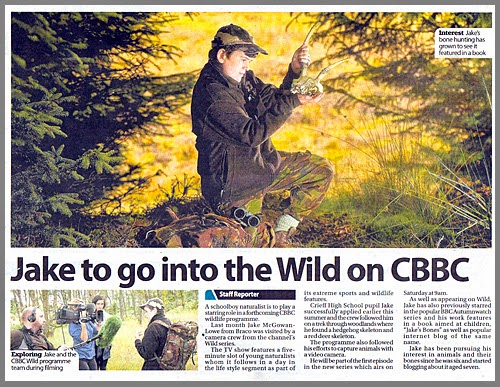 Me in the media : Jake's Bones