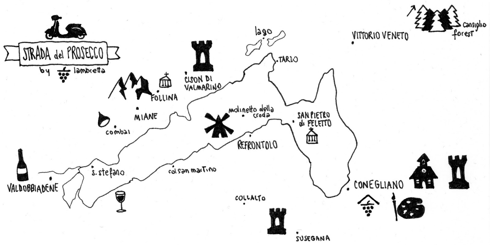 i diari della lambretta: the prosecco road, film II. from Conegliano to ...
