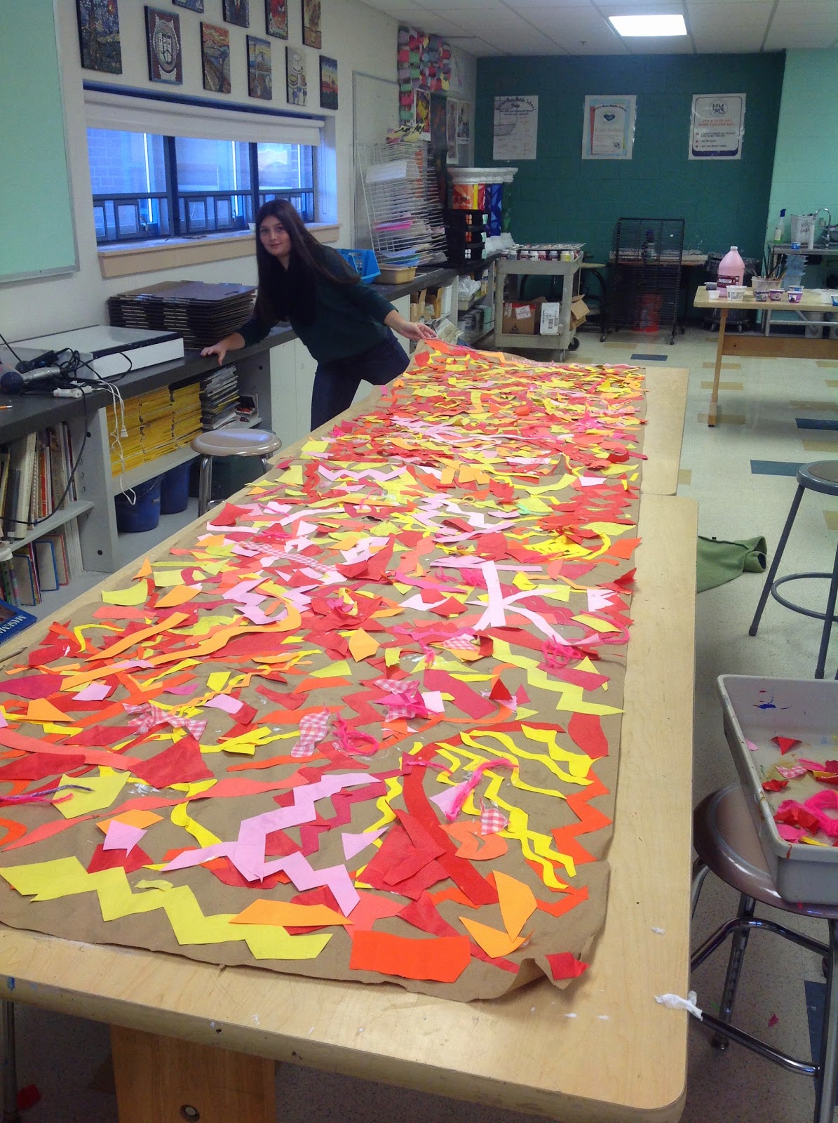 Miss Weber's Art Room: Sixth grade collaborative community art project