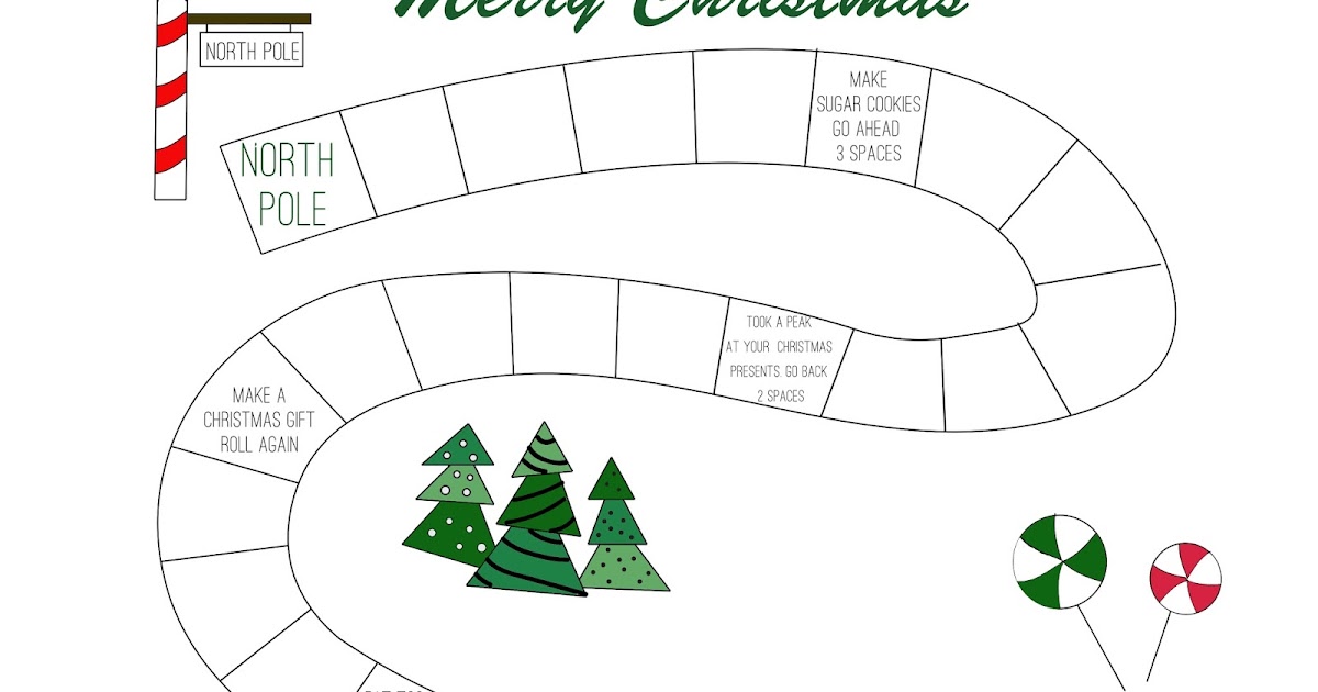 The Once a Month Blogger: FREE Christmas Board Game