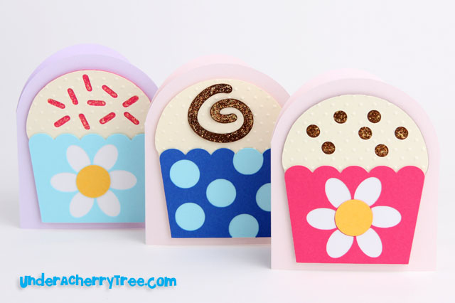 Under A Cherry Tree: Build-A-Cupcake! Cupcake Note Cards.