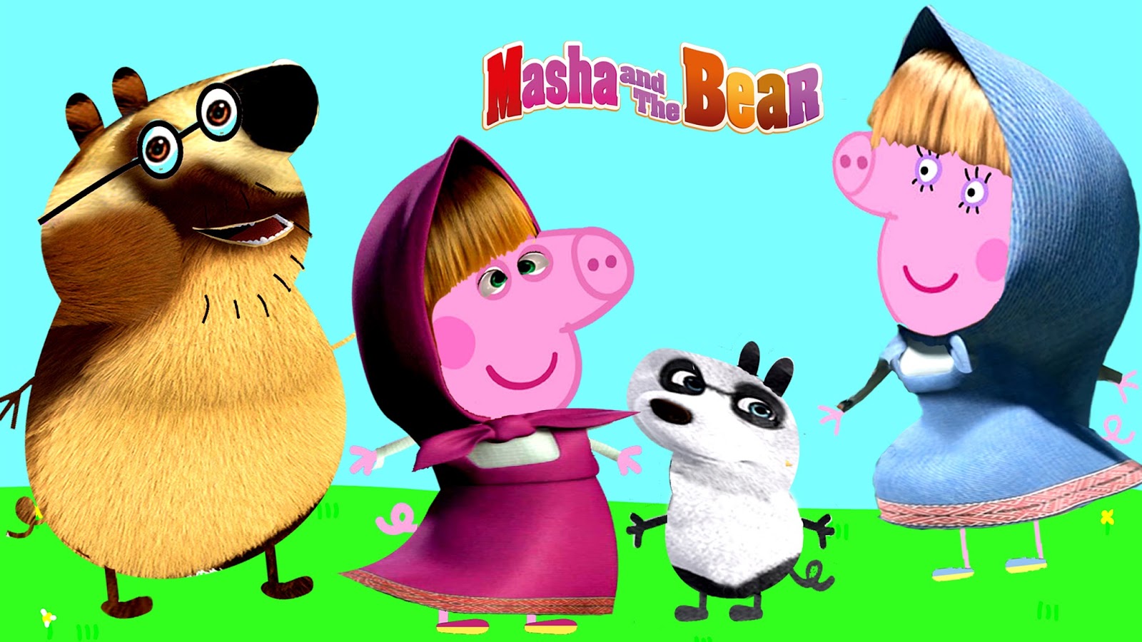 MyFunToys: Peppa Pig Masha And The Bear Masha y el Oso La Маша и ...