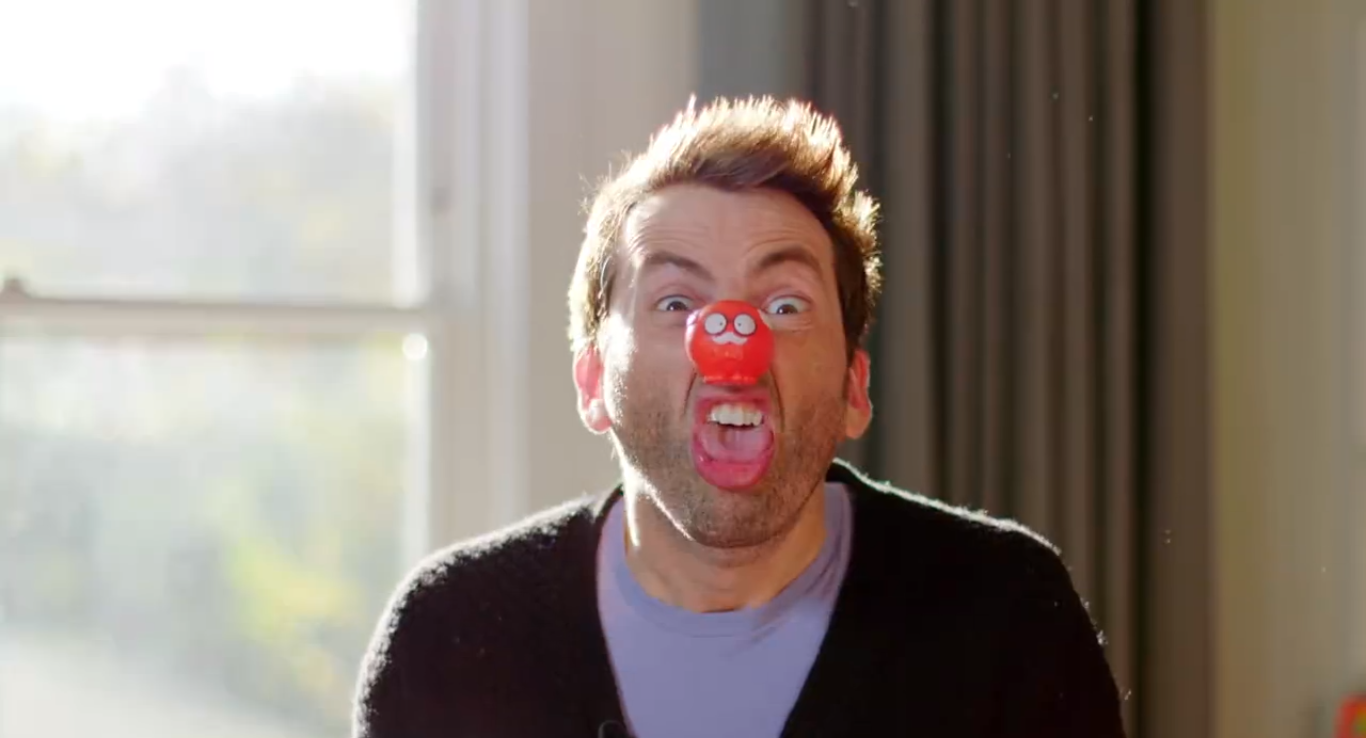 VIDEO & PHOTOS: David Tennant Supports Comic Relief's Make Your Face ...