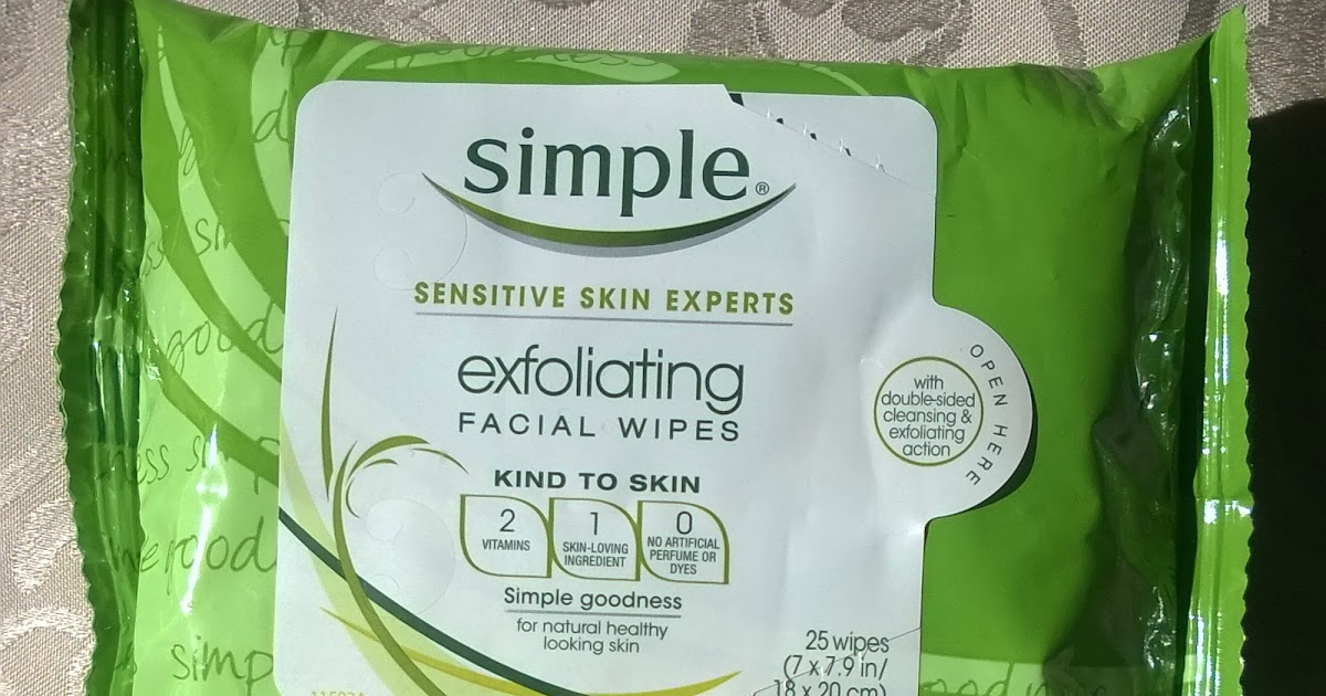 Product Review: Simple Exfoliating Facial Wipes