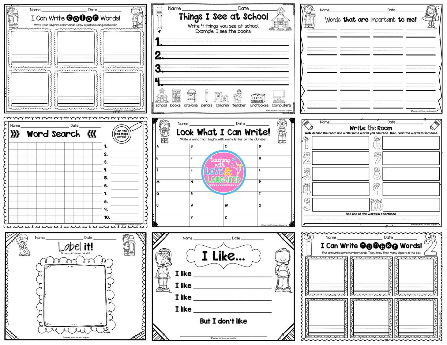 Teaching With Love and Laughter: Writing Menu Display