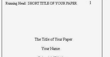 Studnet Corner: APA Style Format