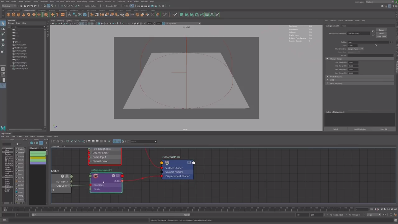 Working With Displacement in Redshift for Maya
