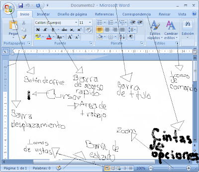 Elementos de la Computadora.: VENTANA DE MICROSOFT WORD