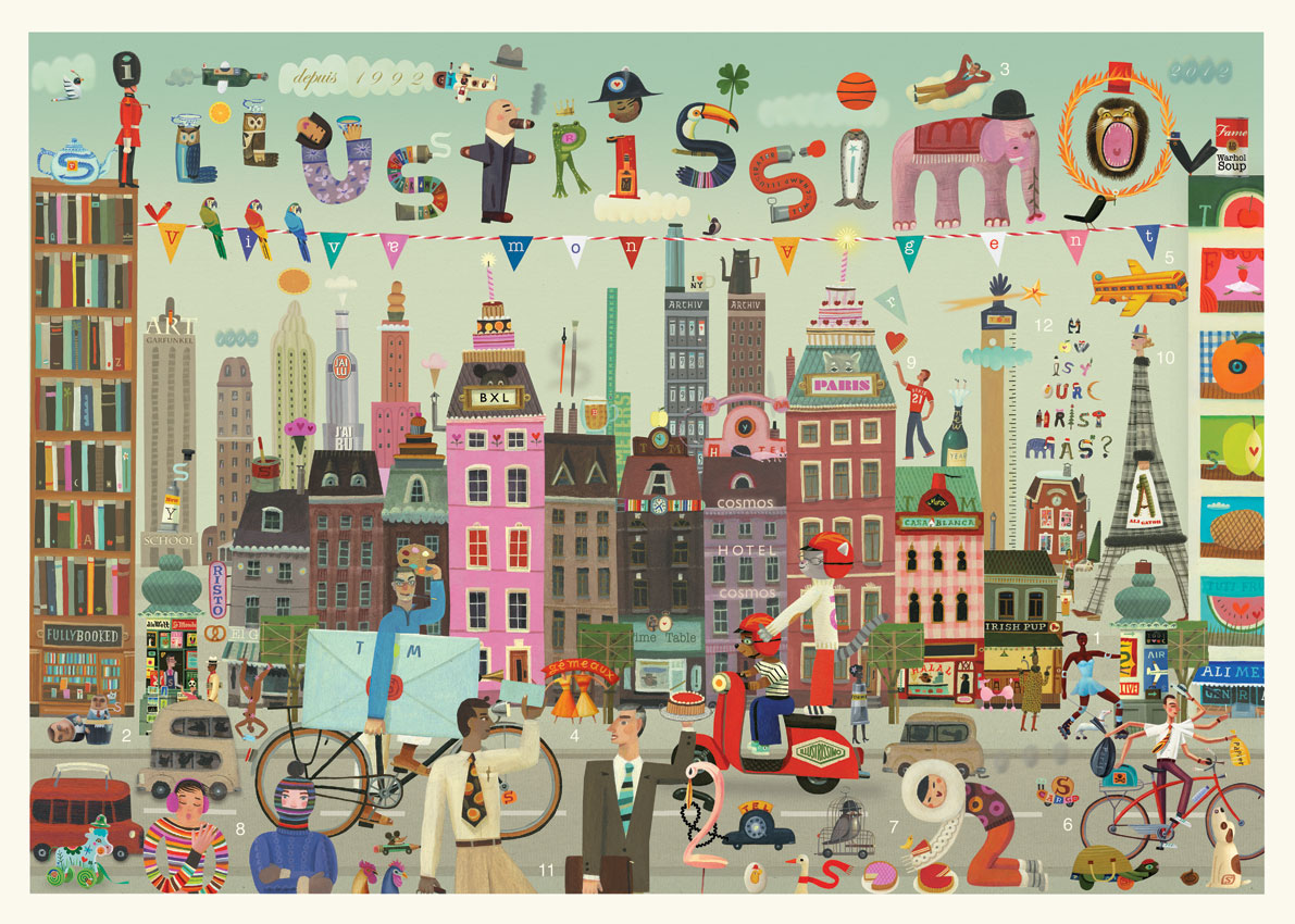 ilustraciones y algo mas...: Tom Schamp: un mundo de historias y color