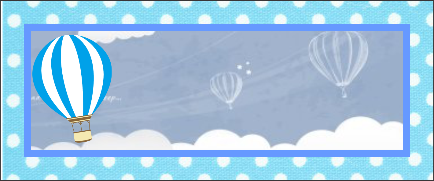 Kit para imprimir Gratis de Globo aerostático