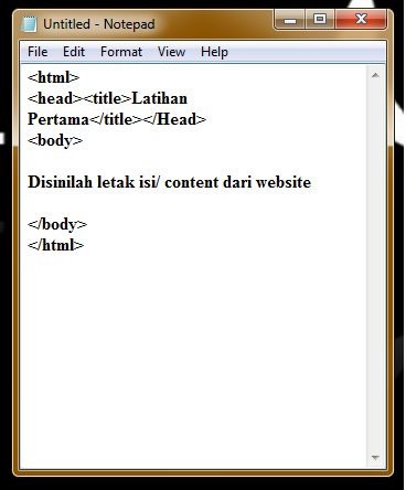 Struktur Dasar HTML
