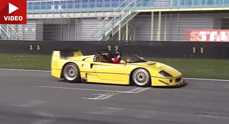 World's Only Open-Top Ferrari F40 LM Barchetta Captured on Video ...
