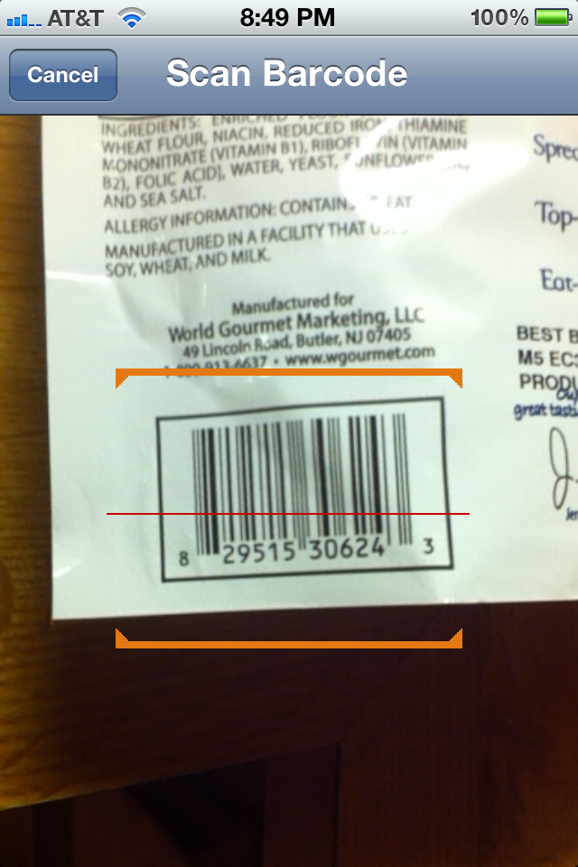 Logging Food by Scanning Bar Codes in Lose It! | Practical iStuff