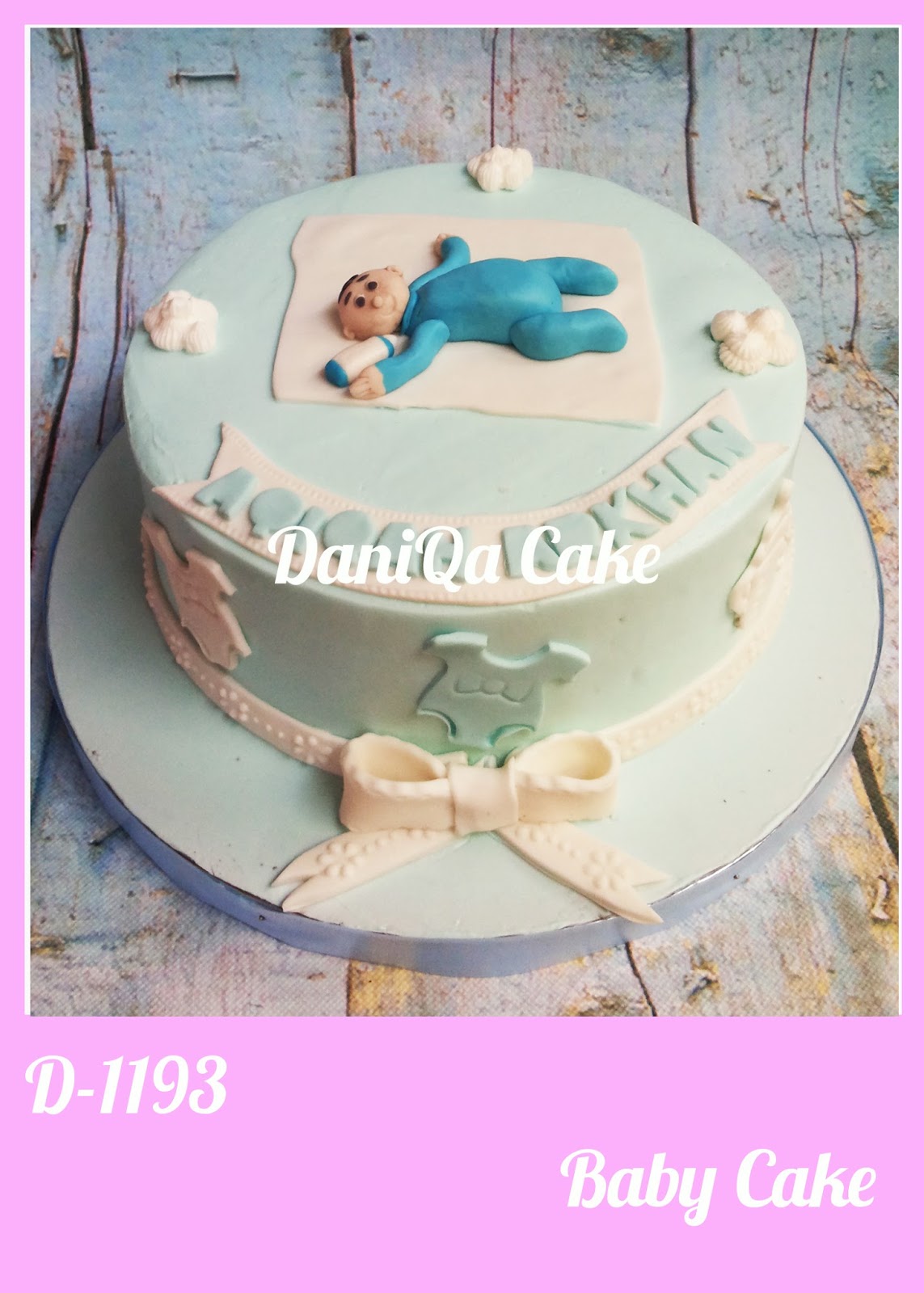 Sweety by Daniqa: Baby One month Cake