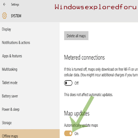 Logeshwaran.org: Make Windows to update Maps Automatically in Windows 10