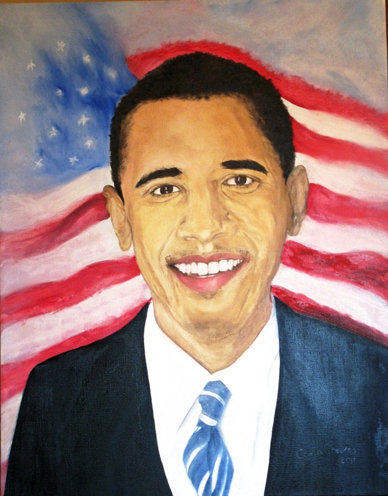 THE ART ON CANVAS: BARACK HUSSEIN OBAMA - The first African American ...