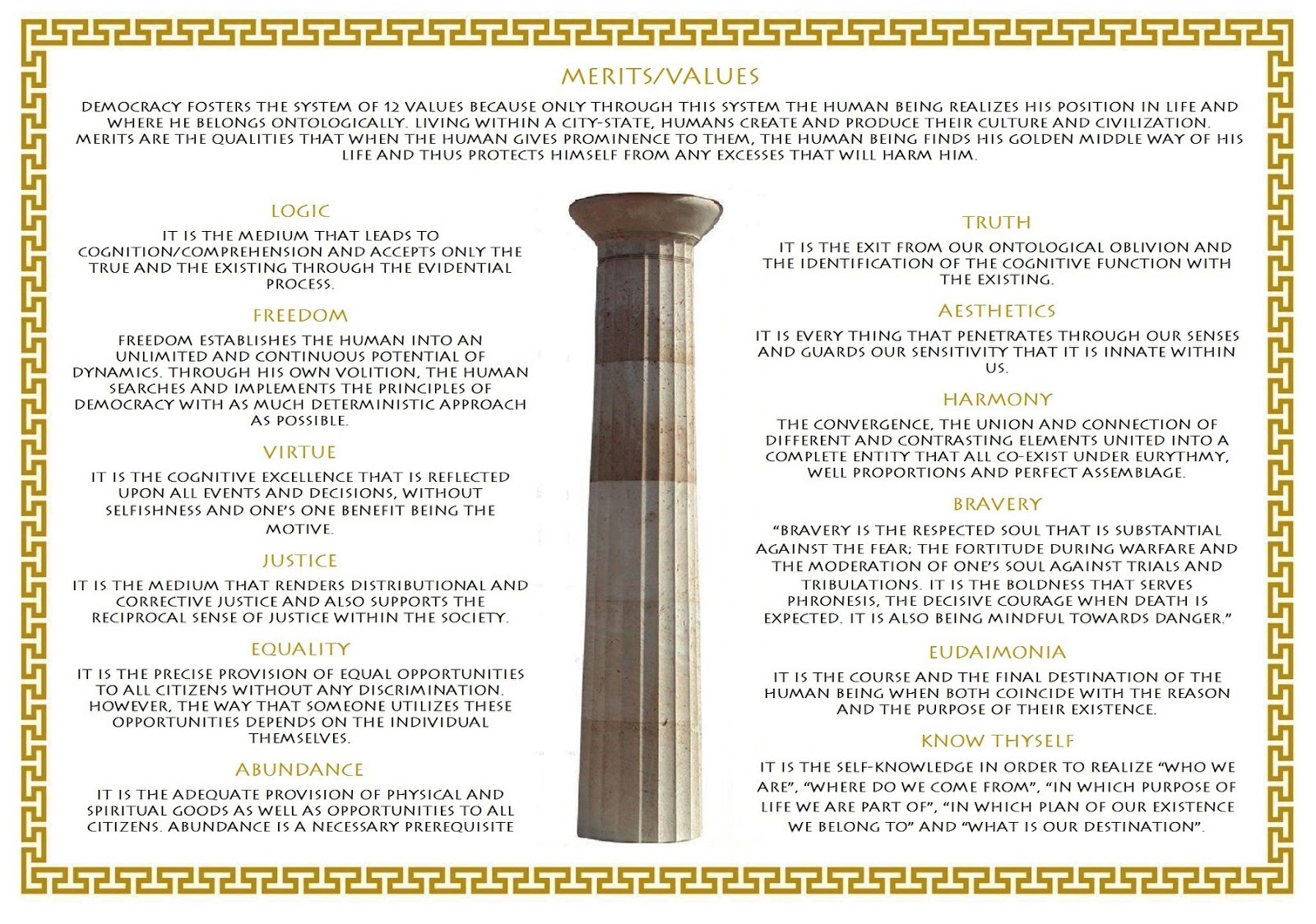 FIND THE DIFFERENCE BETWEEN THE 12 VALUES AND THE 12 ANTI-VALUES OF THE ...