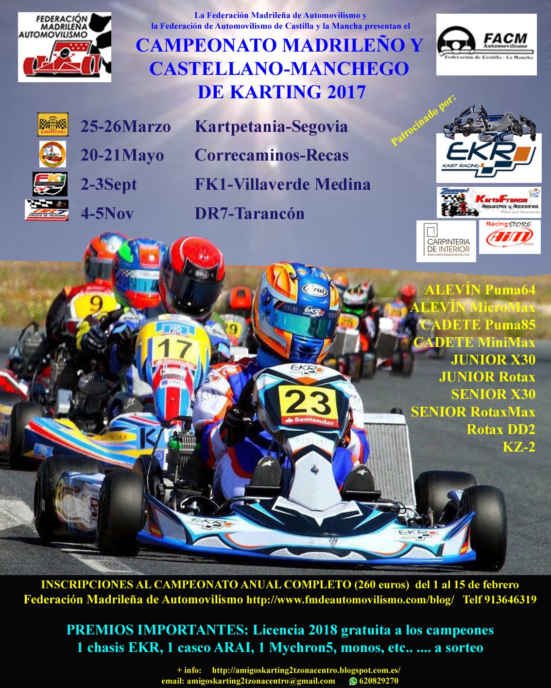 Amigos del Karting 2T Zona Centro: Toda la info histórica