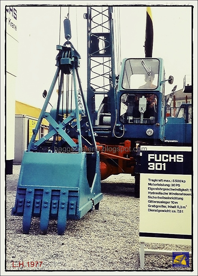 Bagger Galerie Construction Machines: Fuchs 301 Seilbagger mit Greifer ...