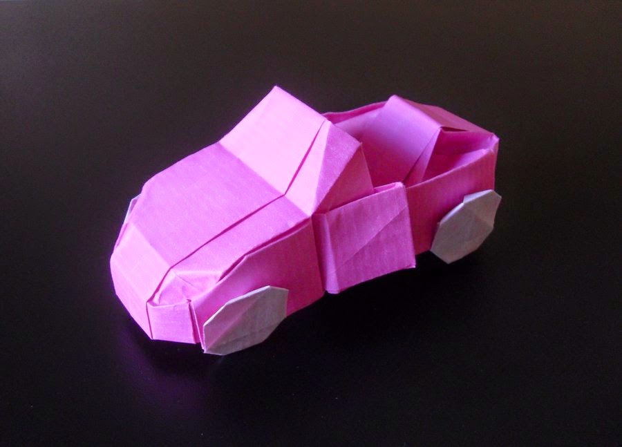 car origami ~ origami instructions art and craft ideas