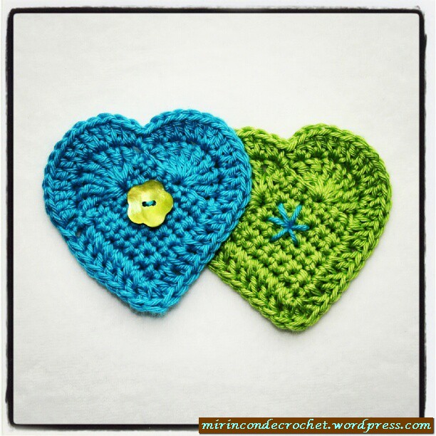 Ergahandmade: Crochet Heart + Diagrams + Pattern Step By Step