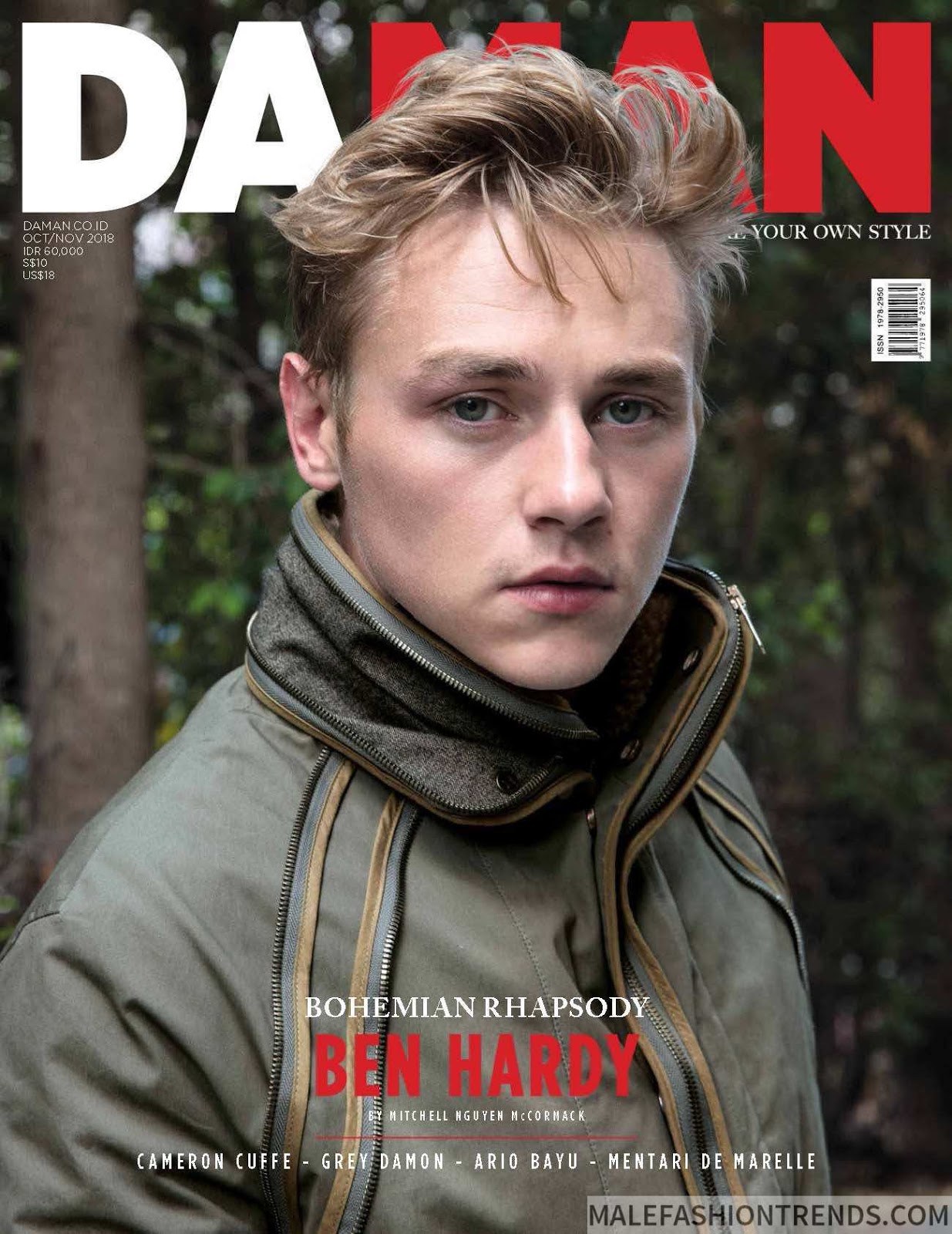 Ben Hardy para DAMAN Magazine en fotos de Mitchell Nguyen McCormack