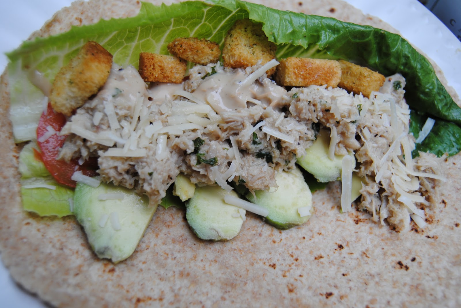 All You Need: Asiago Caesar Chicken Wrap