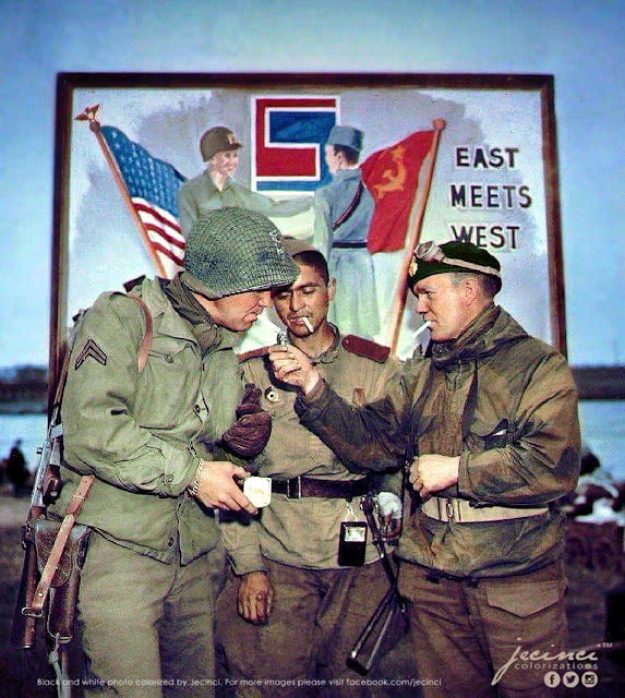 World War II Pictures In Details: American, Soviet and British Soldiers ...