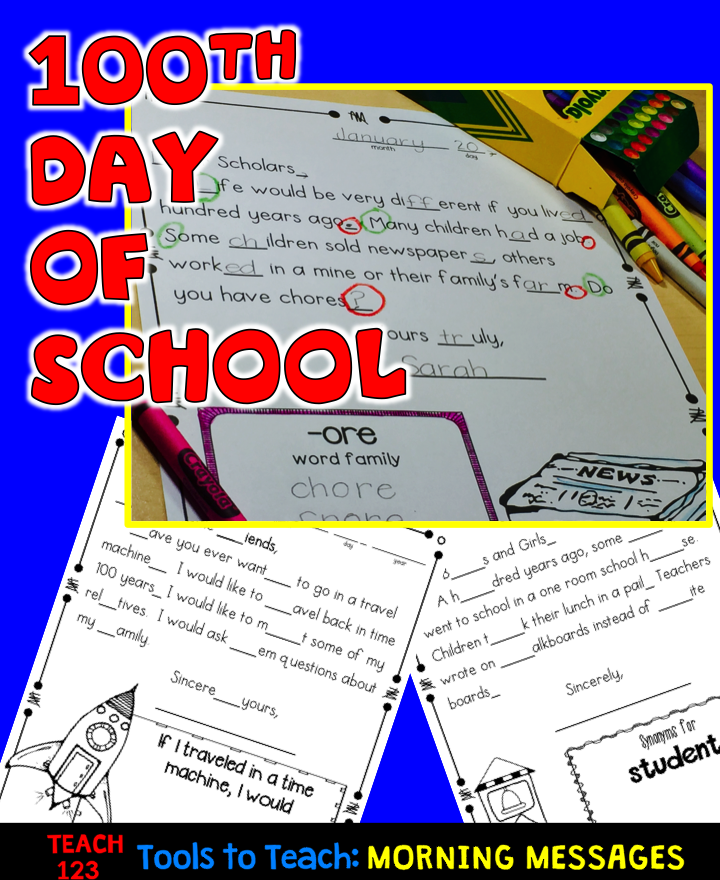 100th Day of School for 2nd Grade and Older | Teach123