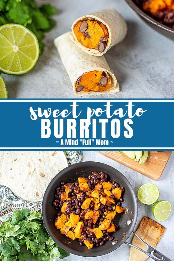 sweet potato burritos - Recipes For Dinner Easy
