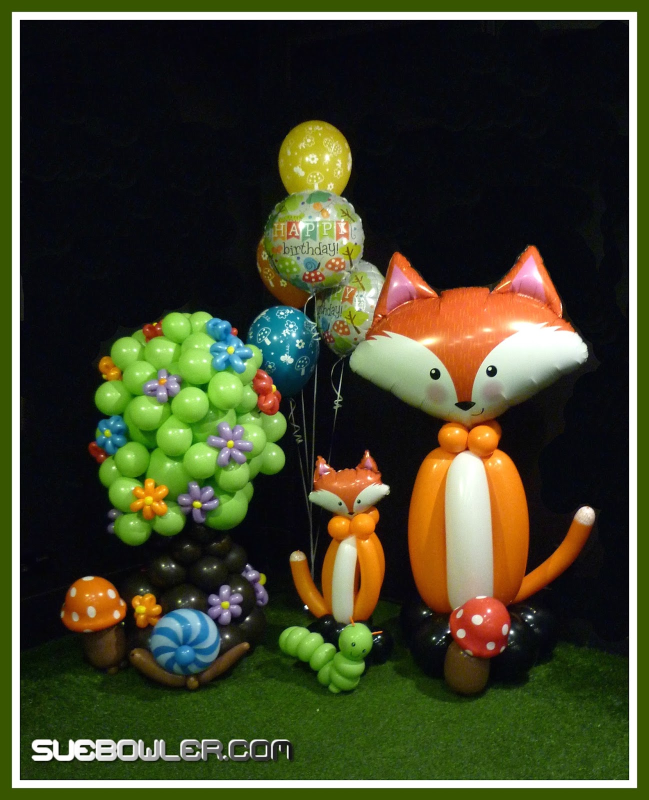 The Very Best Balloon Blog: Creating a woodland-themed window or decor ...