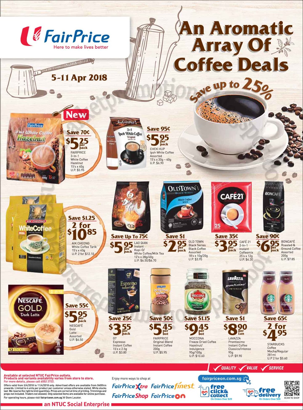 NTUC FairPrice Coffee Deals 05 - 11 April 2018 ~ Supermarket Promotions