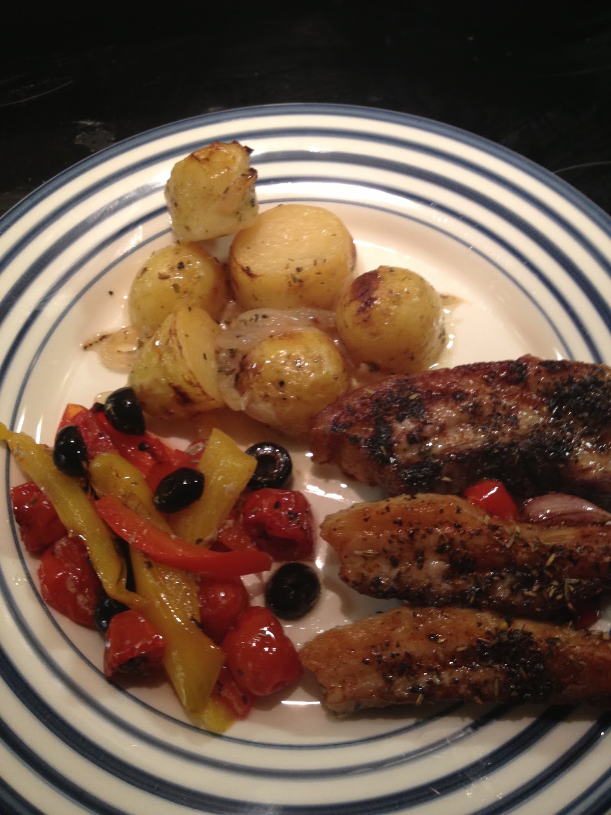 Bistro Becs and Family: Mediterranean Pork Belly Strips