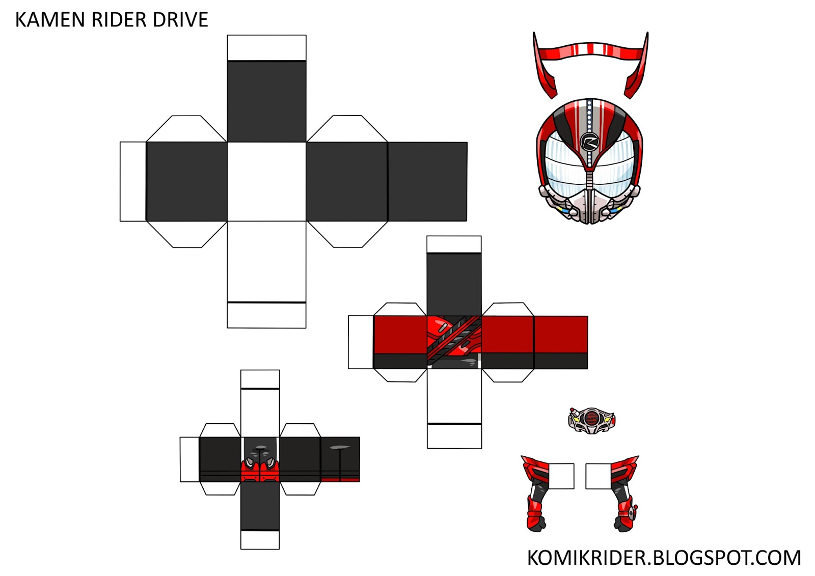 Papercraft : Kamen Rider Drive