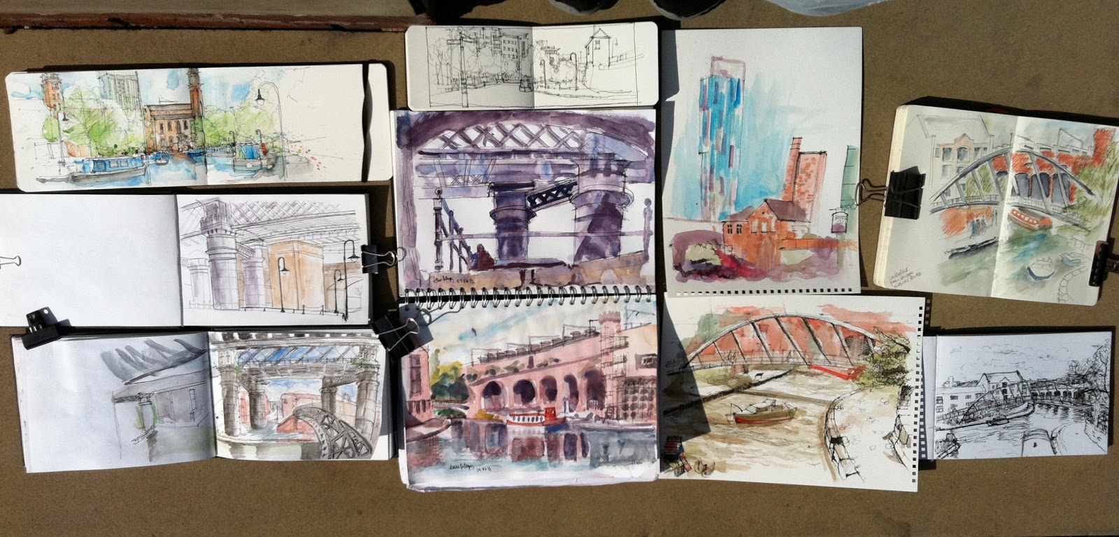 Simone Ridyard : Urban sketching in Castlefield, Manchester