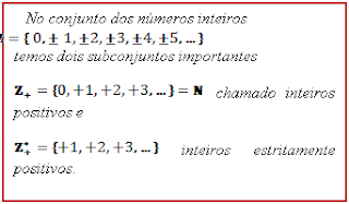 Aprendendo Matemática de maneira fácil: 2.1 NÚMEROS INTEIROS E NÚMEROS ...