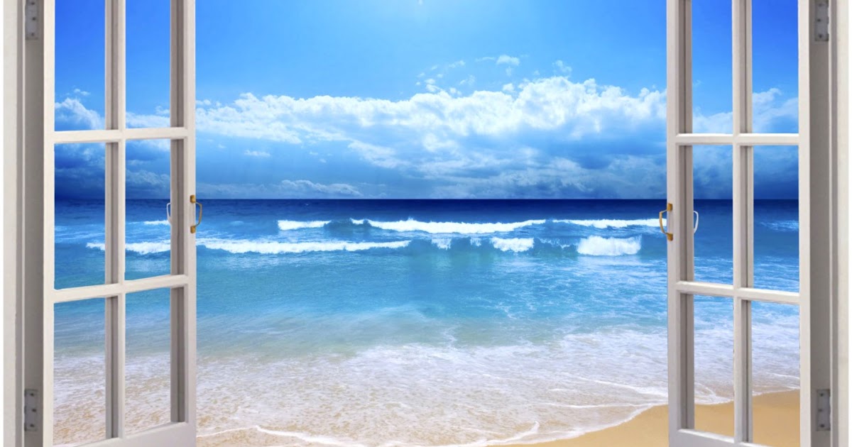 Window View Of Beach Wallpaper | Amazing Wallpapers