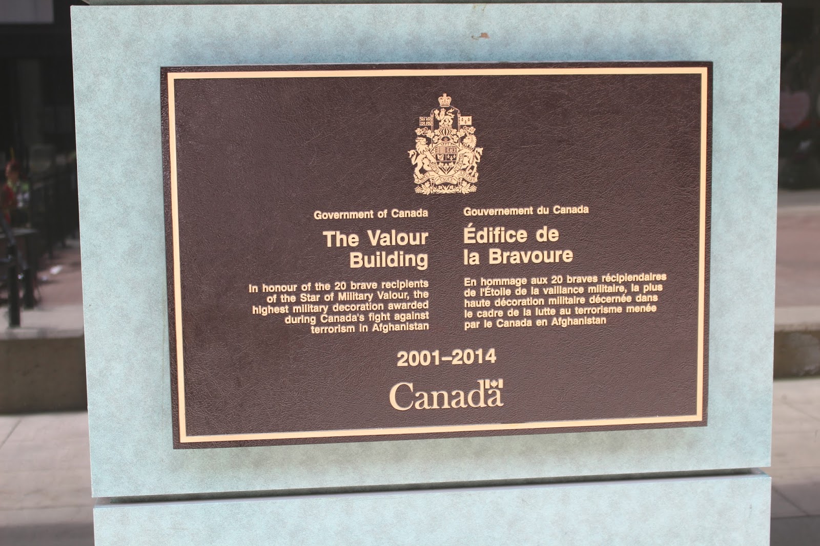 Memorials in Ottawa: The Valour Building