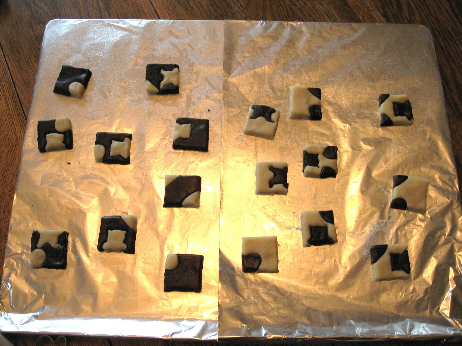 Almost Unschoolers: 9 Piece Square Puzzle Cookies