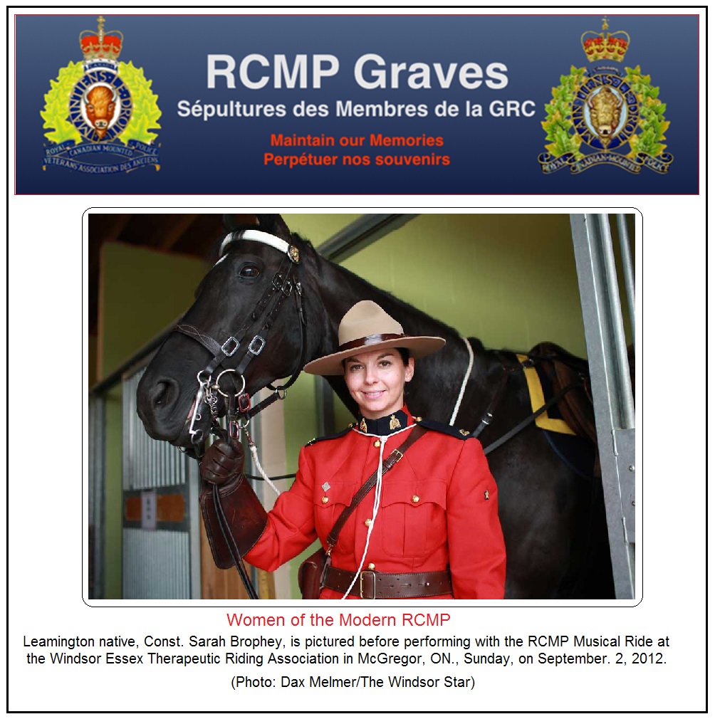 RCMP/GRC Grave Discovery & Information Website: www.rcmpgraves.com ...